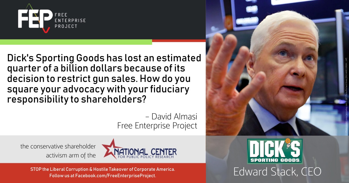 Dick’s Sporting Goods Can’t Shoot Straight - The National Center